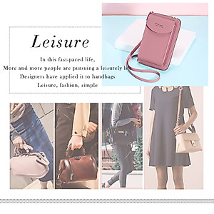 The Original Clutch Wallet PU Leather Crossbody Cell Phone Bag for Women Wallet Purse, High Original Capacity Clutch Wallet (black)