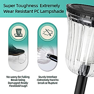 Ortope Solar Pathway Outdoor Lights 6Pack,200 Lumen Solar Garden Lights Lanterns,12Hrs Long Last Solar Landscape Path Yard Lights,Solar Driveway Walkway Sidewalk Lights Lantern Lamp for Patio Lawn