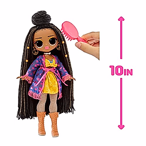 LOL Surprise OMG World Travel Sunset Fashion Doll with 15 Surprises Including Outfit, Travel Accessories and Reusable Playset – Great Gift for Girls Ages 4+