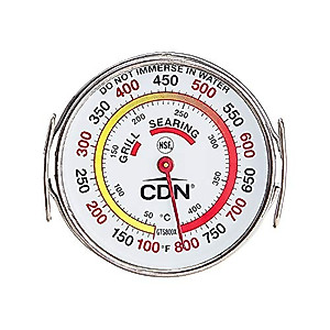 CDN Grill Surface Thermometer, Silver