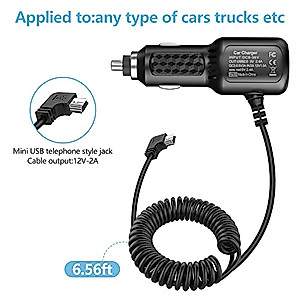 Dash cam Charger,2023 Upgraded Mini USB Car Charger with Dual USB Port Compatible with, Rexing, Byakov, AKASO, Crosstour, Trekpow, Pruveeo, OldShark, Garmin and Most Other Dash Cam