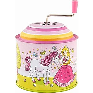 GOKI Music Box, Princess, melody: Star where you are, H= Children's Furniture, Colour (Multicolor) (60722)