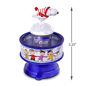 Hallmark Keepsake Christmas Ornament 2018 Year Dated, The Peanuts Gang Snoopy Skates! With Music, Light and Motion