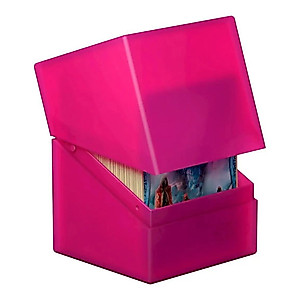 Ultimate Guard Boulder 100+, Deck Case for 100 Double-Sleeved TCG Cards, Rhodonite, Secure & Durable Storage for Trading Card Games, Soft-Touch Finish