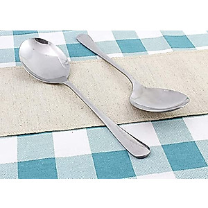 Cornucopia Stainless Steel X-Large Serving Spoons (2-Pack), Serving Utensil, Buffet & Banquet Style Serving Spoons-(2 Spoons)
