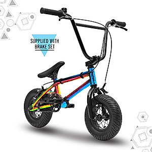 Sullivan Mini BMX Bike with Fixed Saddle | Premium Quality Free Mini BMX with Lightweight 10” Wheels | Suitable for Ages 8+, Perfect for High-Impact Tricks