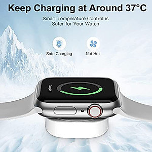 Comvin for Apple Watch Charger, Compatible with Apple Watch Charger Series 8 7 6 5 4 3 2 SE Ultra, Magnetic Charging Cable for iWatch Charger - 5ft/1.5m, White