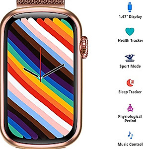 MorePro Fitness Tracker, Heart Rate Monitor Blood Pressure Activity Tracker with Blood Oxygen,IP68 Wateproof Sleep Tracker Sport Bracelet Pedometer Step Calories Smartwatch Women