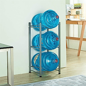 Vasitelan 3-Tier Water Cooler Jug Rack, 5 Gallon Detachable Water Bottle Holder for Kitchen, Office, Home