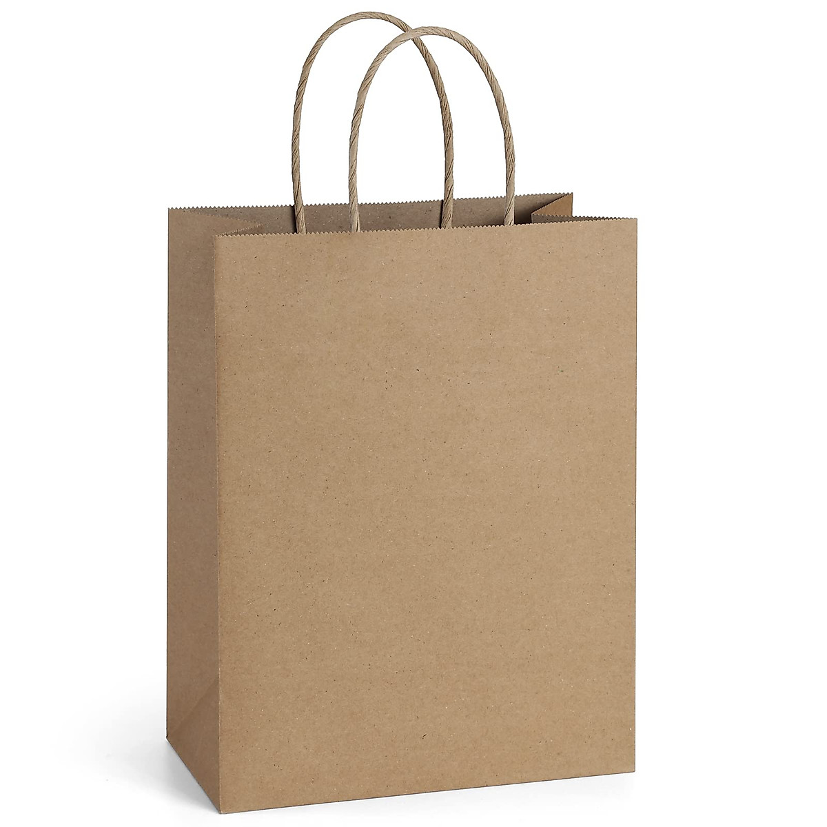 BagDream 50Pcs Gift Bags 8x4.25x10.5 Brown Paper Gift Bags with Handles Bulk, Kraft Paper Bags Shopping Bags, Retail Merchandise Grocery Bags, Wedding Birthday Party Favor Bags