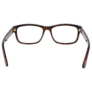 Gucci Web Men's GG0640OA 002 Havana Full Rim Rectangular Eyeglasses 55mm