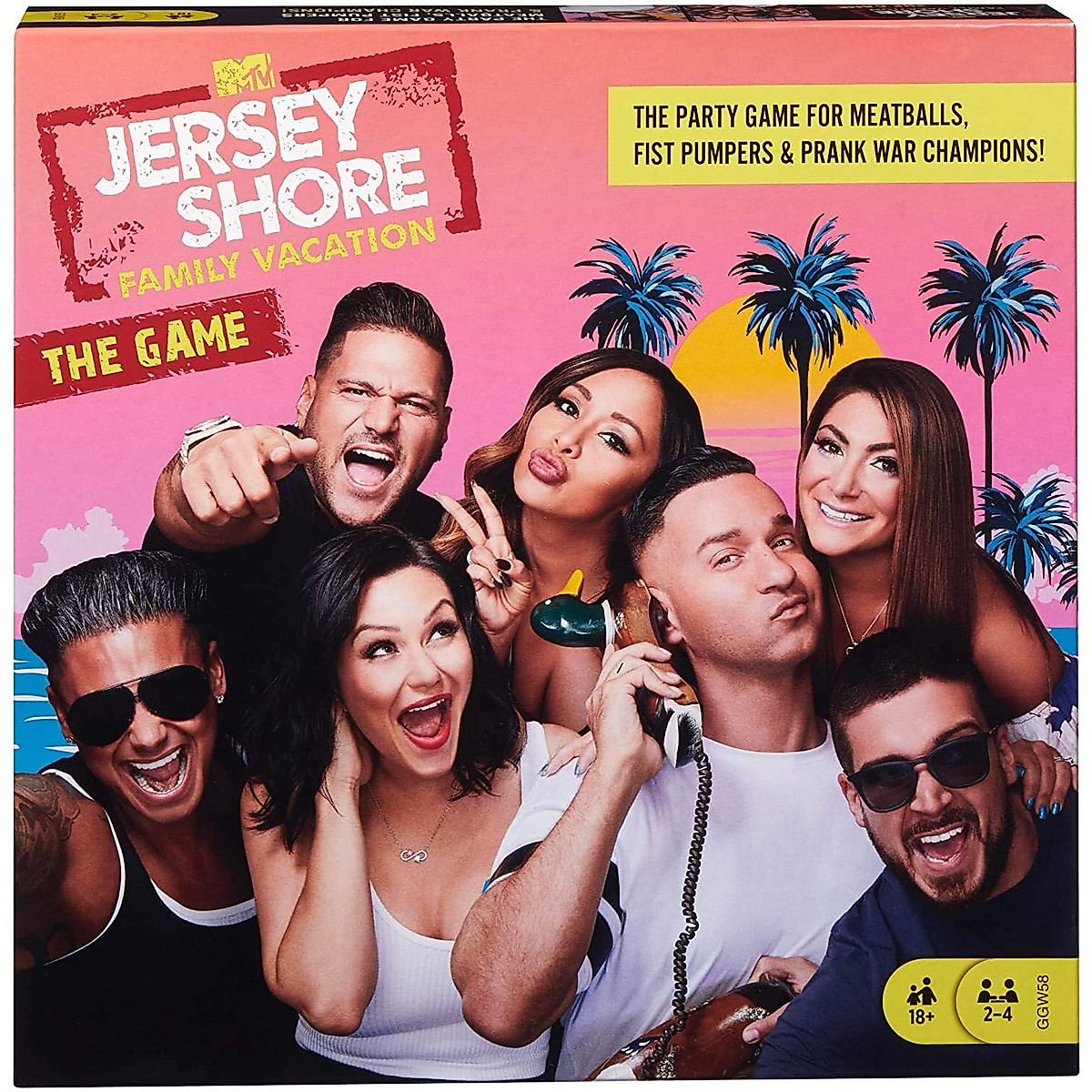 Mattel Games Jersey Shore Family Vacation Game, Multicolor