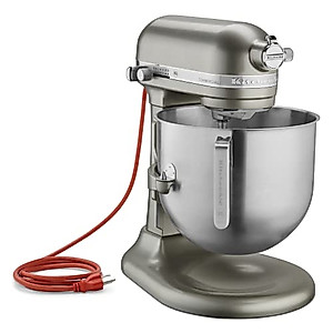 KitchenAid KSM8990CU 8-Quart Commercial Countertop Mixer, 10-Speed, Gear-Driven, Contour Silver
