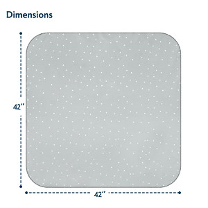 Baby Splat Mat for Under High Chair 2 Pack, 42 x 42 Inch Splash Mat for Arts & Crafts & Eating Mess, Waterproof and Washable Spill Mat, Baby Playtime Anti-Slip High Chair Mat for Floor or Table