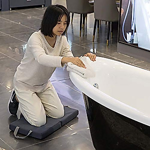 Gardenised QI003893 Memory Foam Kneeler for Gardening, Baby Bath, Knee Pad for Outdoor Work, Foldable and Extra Soft, Black