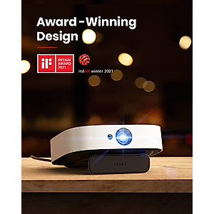 Anker NEBULA Solar FHD 1080p Projector, 4K Supported, 400 ANSI Lumen (1100 Lumen), Dolby Digital Plus, Built-in Stand, Autofocus, Keystone Correction, Screen Mirroring for Phones(No Built-in Battery)