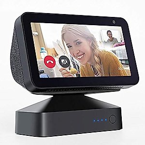 GGMM ES5 Battery Base for Show 5, Wireless Show 5 Battery Base Make Smart Speaker Portable, Show 5 Stand, Magnetic Attachment, Black (Show 5 Not Included)