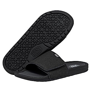 Hey Dude Men's Phoenix Basic Knit Grey Size 7 | Slides | Slip On Sandal | Comfortable & Light-Weight