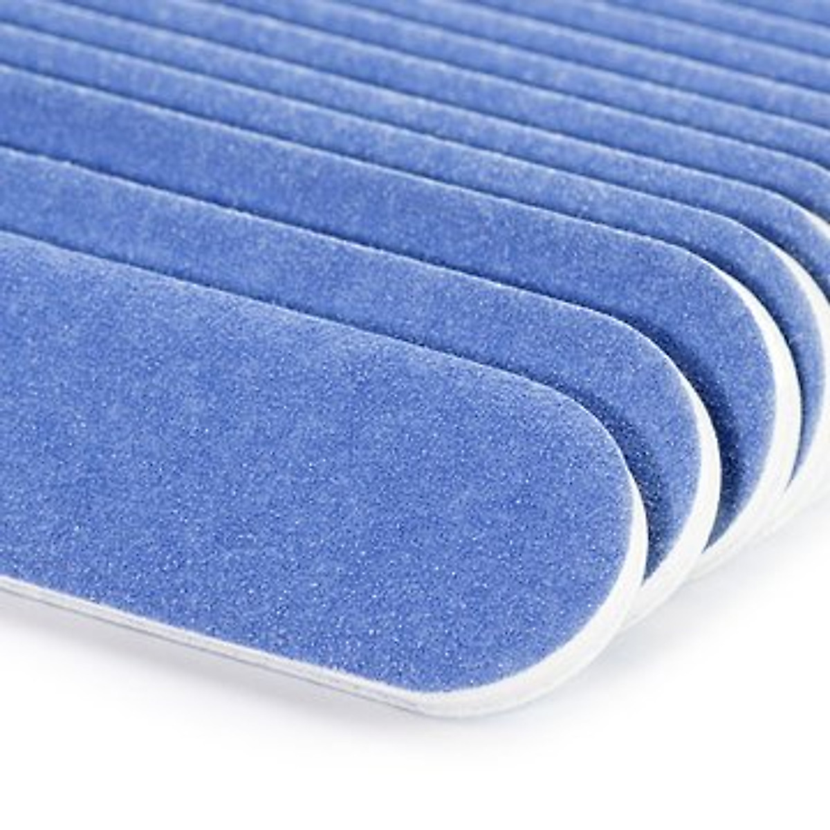 Iridesi Professional Mini Blue Finger Nail Files 120/240 Washable Emery Boards 3-1/2 Inches Long 12 Fingernail Files Per Pack