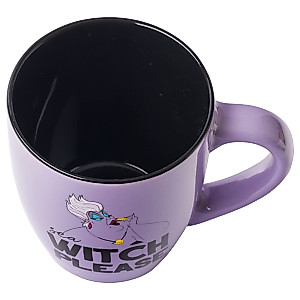 Silver Buffalo Disney Villains Ursula Sea Witch Please Jumbo Curved Ceramic Mug, 25 Ounces