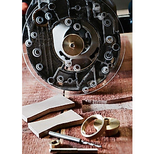 Jasper Tools Model 575 Base Plate Adapter for Plunge Routers | Allows for Perfect and Accurate Circles Cutting, Allows for Easy attaching of Guiding Stencils, (Transparent)