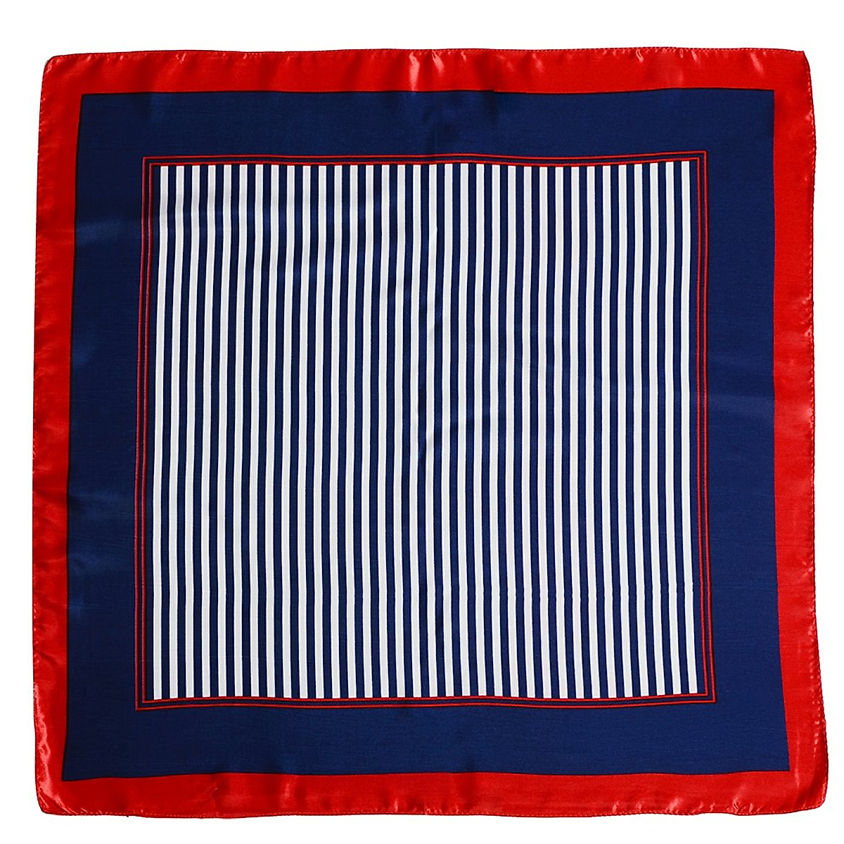 QBSM Womens 23.6 inch Satin Silk Feeling Formal Square Neck Scarf Head Hair Wraps Kerchief