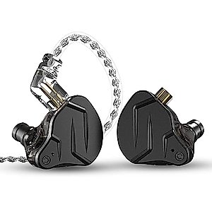 KZ ZSN PRO X Wired Earbuds in Ear Monitor Earphones, Hybrid Dynamic Driver Balanced Armature IEM Earbuds, Dual Driver 1DD 1BA Deep Bass Stereo Sound Ergonomic Headphones Monitor