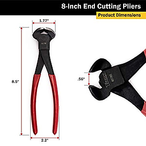 Titan 60785 8-Inch End Cutting Pliers