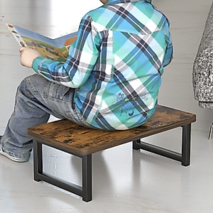 Wooden Step Stool for Kid - Step Stool for Adult 350 Lbs,Kitchen/Bathroom Small Step Stool for Toddler (Step NEW-001)