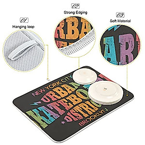 New York City Drying Dish Mat Counter Heat Mat 16 x 18 Drying Mat Kitchen Counter Drying Matt Kitchen Counter