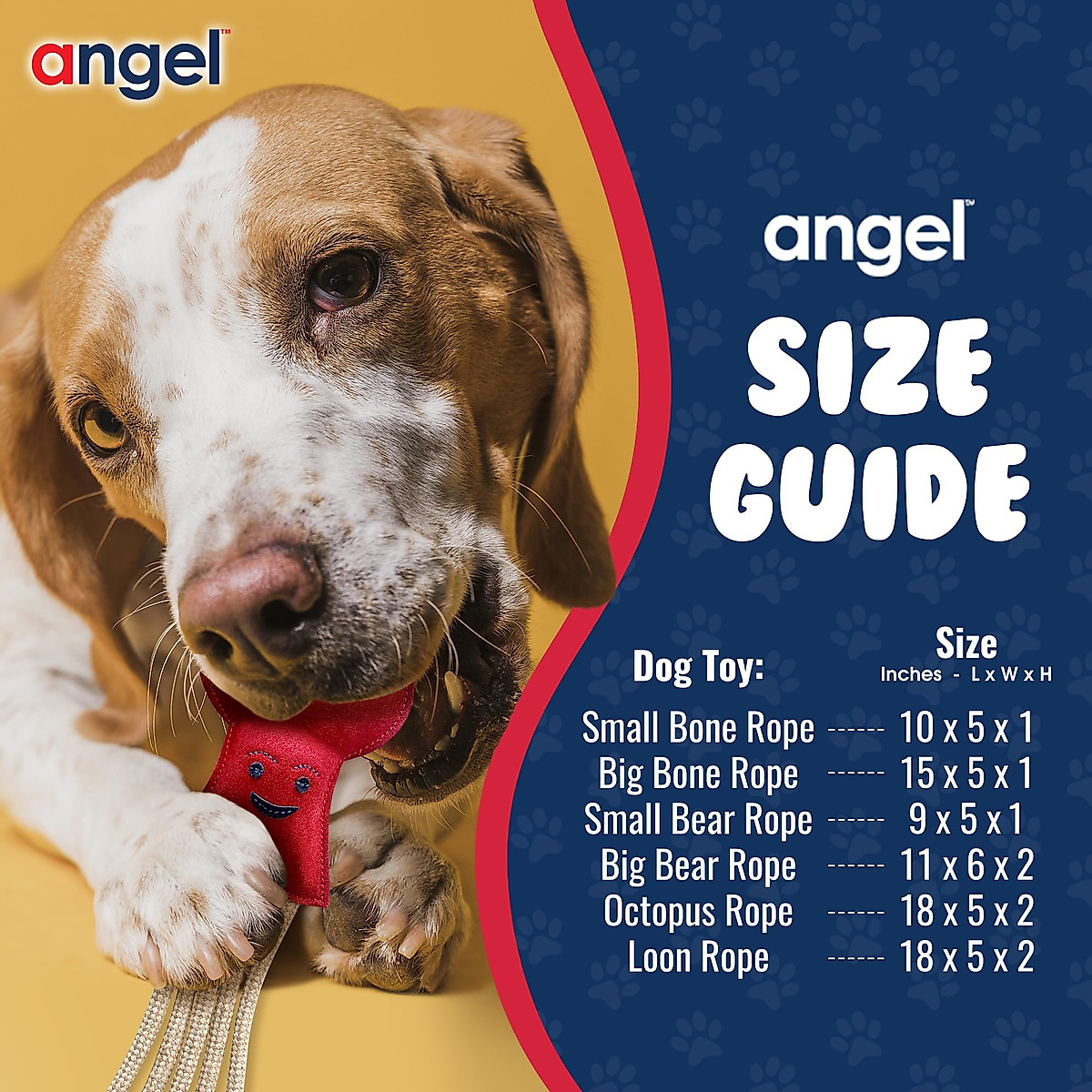 Angel Pet Supplies Octopus Natural Rope Dog Toy | Durable Large Dog Toy | Interactive & Mental Stimulation | Handmade | Puppy & Dog Toy