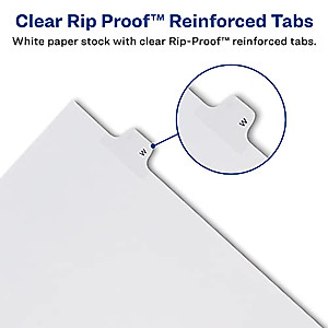 Avery Individual Letter I, Legal Exhibit Unpunched Dividers for Use with Any Binding System, 25 Side Tab Dividers Per Set, Helvetica Type, 3 Sets (21897)
