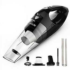 VacLife Handheld Vacuum, Car Vacuum Cleaner Cordless, Powerful Suction Silver VL189SI