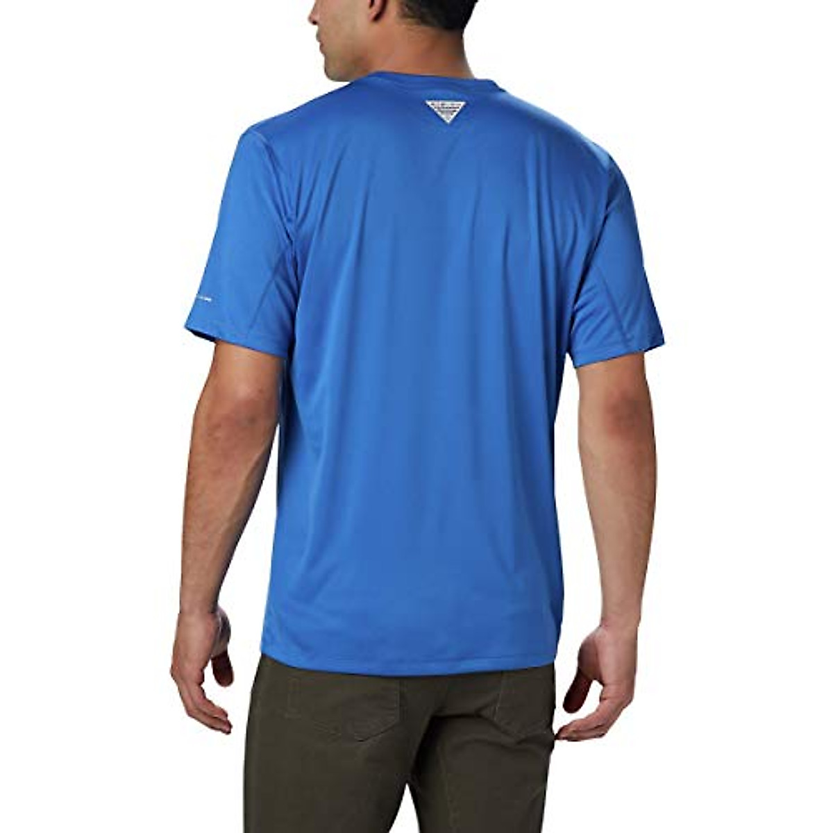 Columbia Men's Pfg Zero Rules Short Sleeve Shirt, Vivid Blue, X-Small