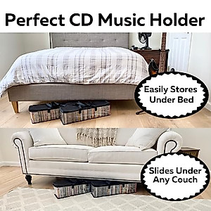 Evelots 4 Pack CD Storage Bags, Video Games, Clear PVC Plastic-Holds 200 CDs Total-Strong Handles-Protects from Dirt/Moisture