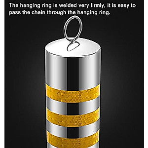 2pcs Private Car Parking Stainless Steel Security Posts,Private Car Parking Space Lock,Easy to Install to Protect Your Parking Space(650×76mm/25.5×3in)