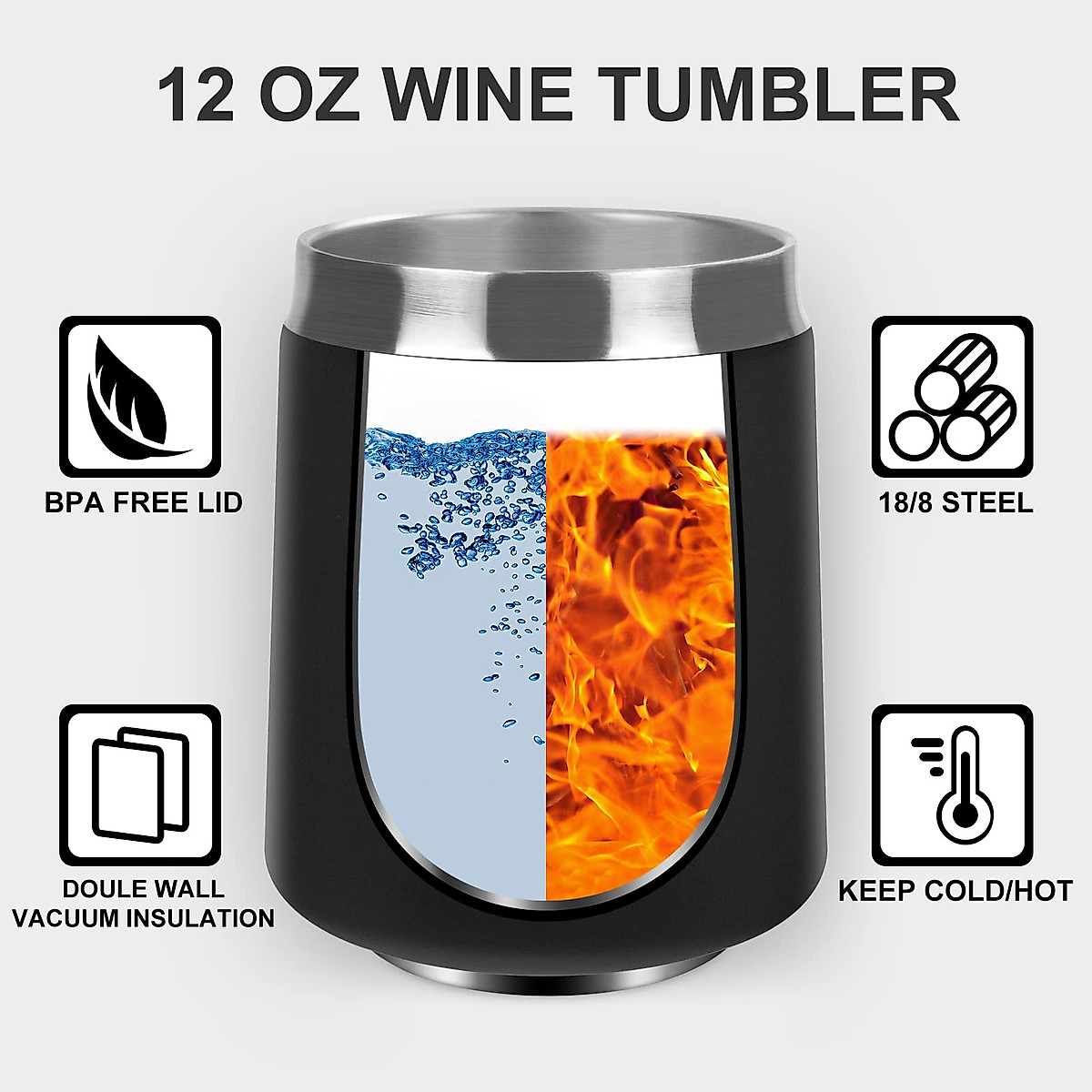 You're Awesome Keep That Shit Up Funny Whiskey Tumbler for Men or Women, Unique Festival, Thank you, Birthday Gifts for Men, Friends, Boyfriend, Coworker, Employee, Boss - 12oz Wine Tumbler Cup