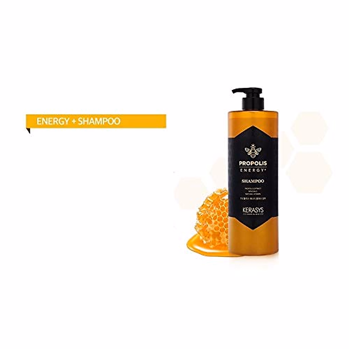 Kerasys Hair Clinic Propolis Shine & Healthy Hair Care Shampoo Propous Extract Minarals Natural Vitamin 1000ml / 35.3 Fl oz