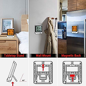 ThermoPro TP62 Indoor Outdoor Thermometer Wireless Weather Hygrometer, 200ft/60m Range Temperature Humidity Sensor, Backlight Indoor Room Thermometer for Home Greenhouse Garden