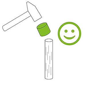 GAH-ALBERTS Einschlag-Werkzeug 211219 Impact Tool for Round Wood Posts Plastic Green Inner Diameter 95 mm Total Height 90 mm