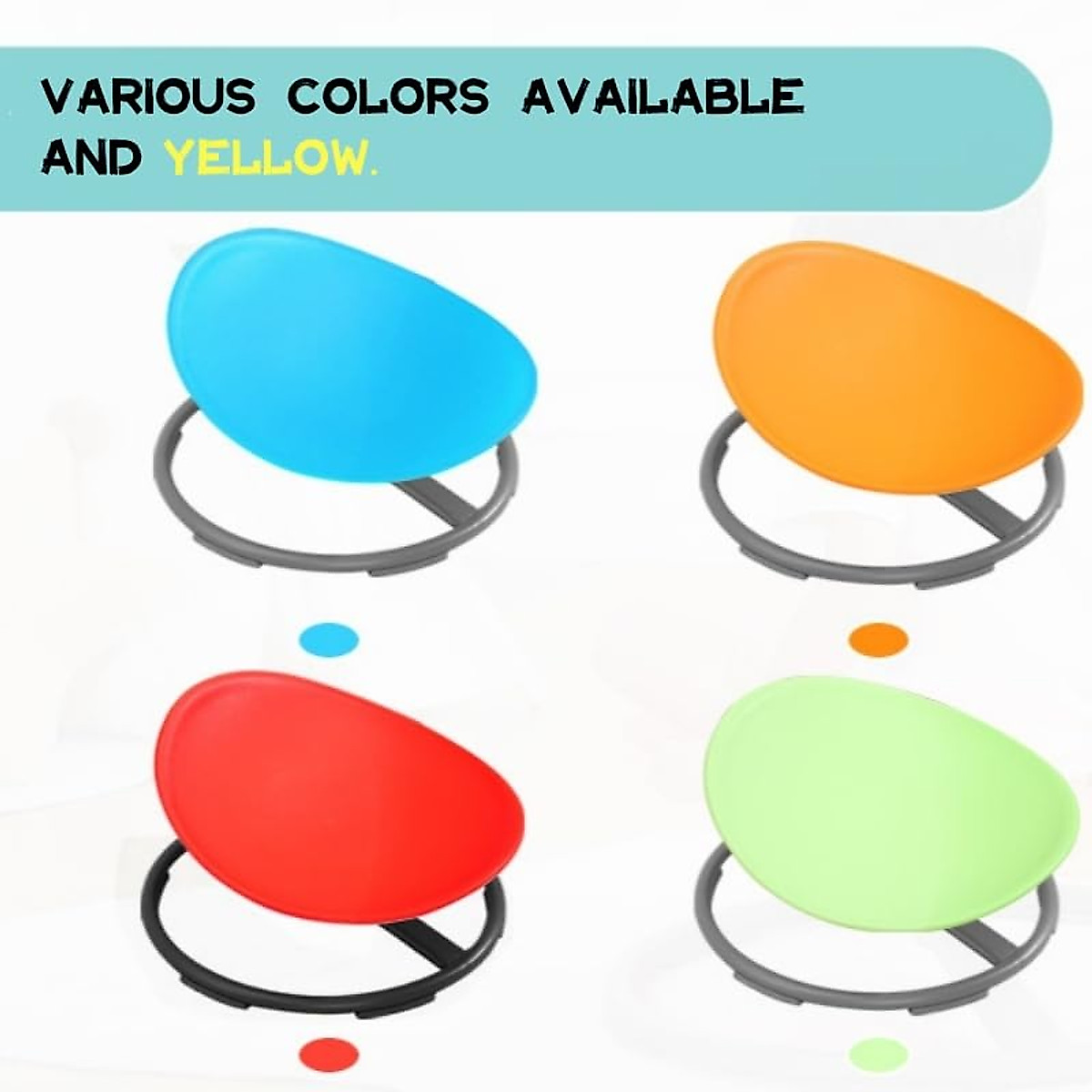 BABAMU Sensory Chair for Kids Autism Sensory Products Sit and Spin Autism Toys Spinning Chair ADHD Chair Swivel Chair Training Body Coordination (Blue)