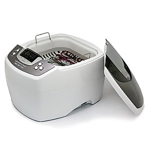 iSonic P4810 Commercial Ultrasonic Cleaner, 2.1Qt/2L, 110V for Brass, Gun Parts, Carburetor Cleaning , white