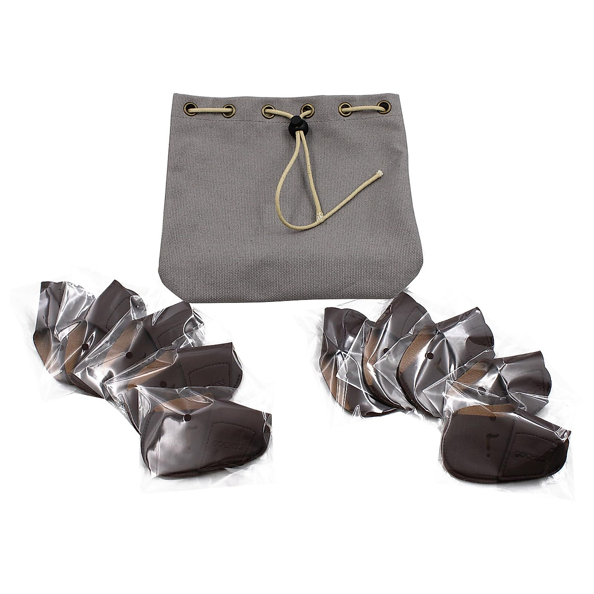 GOCHSS I Golf Iron Headcovers 10pcs PU Fit Both Right-Handed Clubs Golf Club Protector for Titleist Callaway Ping Taylormade Fit More Brands Golf Iron. (Brown)