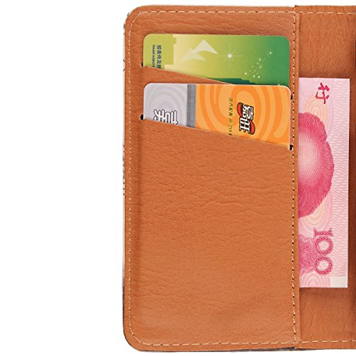 Tnviud Pattern Wallet Design Flip PU Leather Cover Skin Protection Case for Emporia Happy E30 1.8" (Lovely)