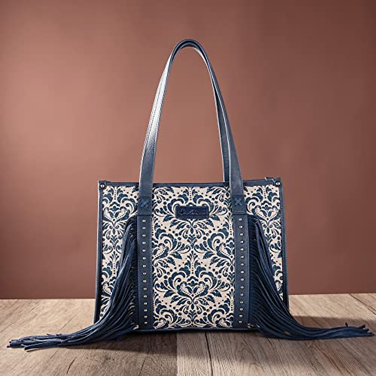 Montana West Western Tote Bag for Women Fringe Collection Handbag Conceal Carry Purse MW1223-816NY