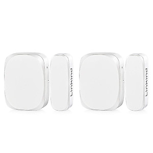 Linkind Door Window Sensor, Zigbee-White, for Use with Linkind Home Security System, Automation with Linkind Smart Zigbee LED Lights, Linkind Hub Required (NOT Included), 2-Pack