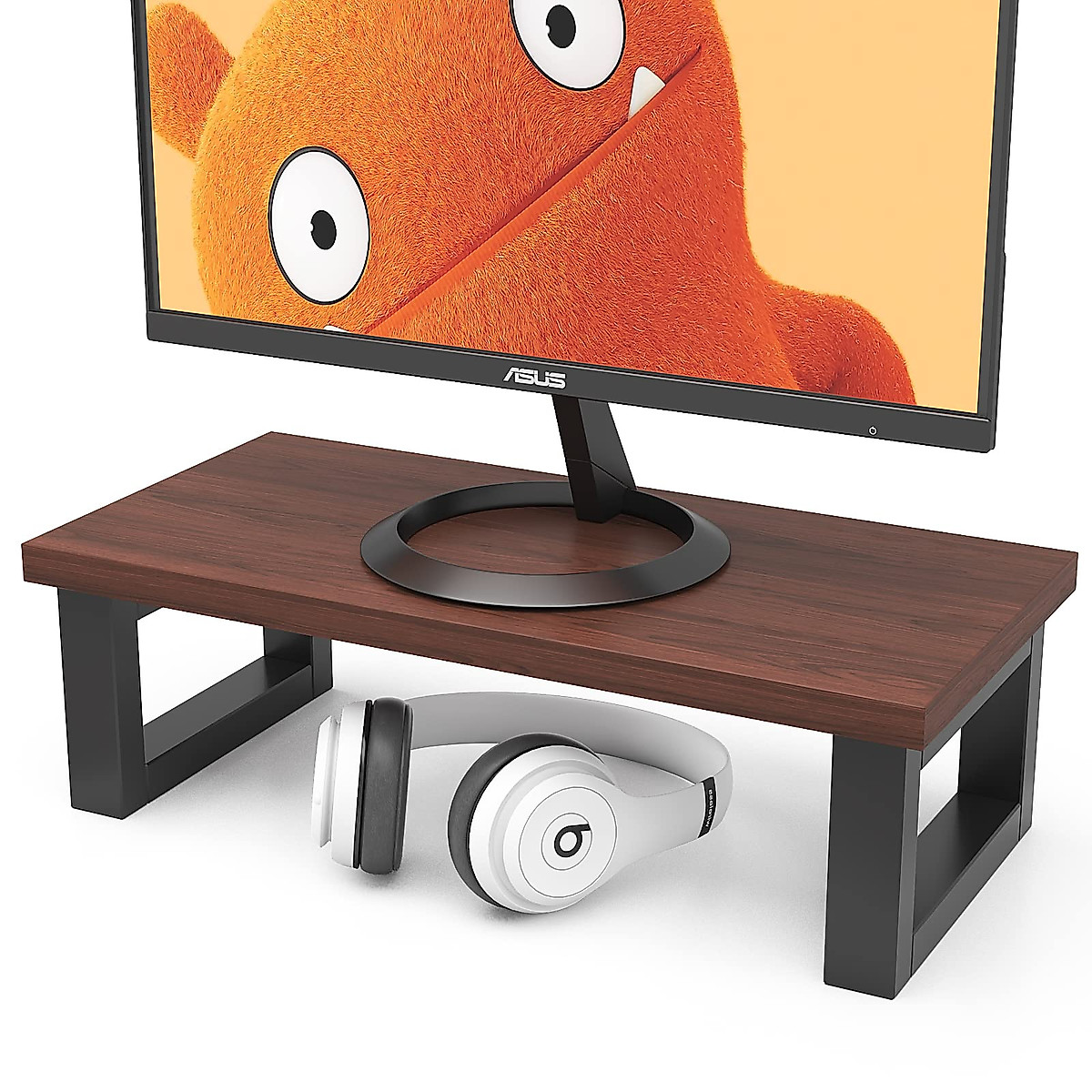 WESTREE Monitor Stand Riser, Desktop Computer Monitor Stand, Multi-Purpose Desk Storage Organizer Shelf for Laptop Computer PC