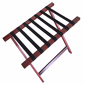 ELEdvb Luggage Rack Luggage Rack Hotel Room Foldable Solid Wood Suitcase Holder Luggage Rack Shelving Suitcase Backpack