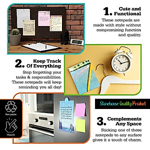 Stonehouse Collection Four Funny Notepad Assorted Pack - Great Gift Set - 4.25 x 5.5in - 50 Sheets Per Pad