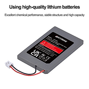 Batmax 2Pc LIP1359 Battery Replacement for Sony PS3 PlayStation 3 Controller Sixaxis Dualshock 3 CECHZC2E CECHZC2U